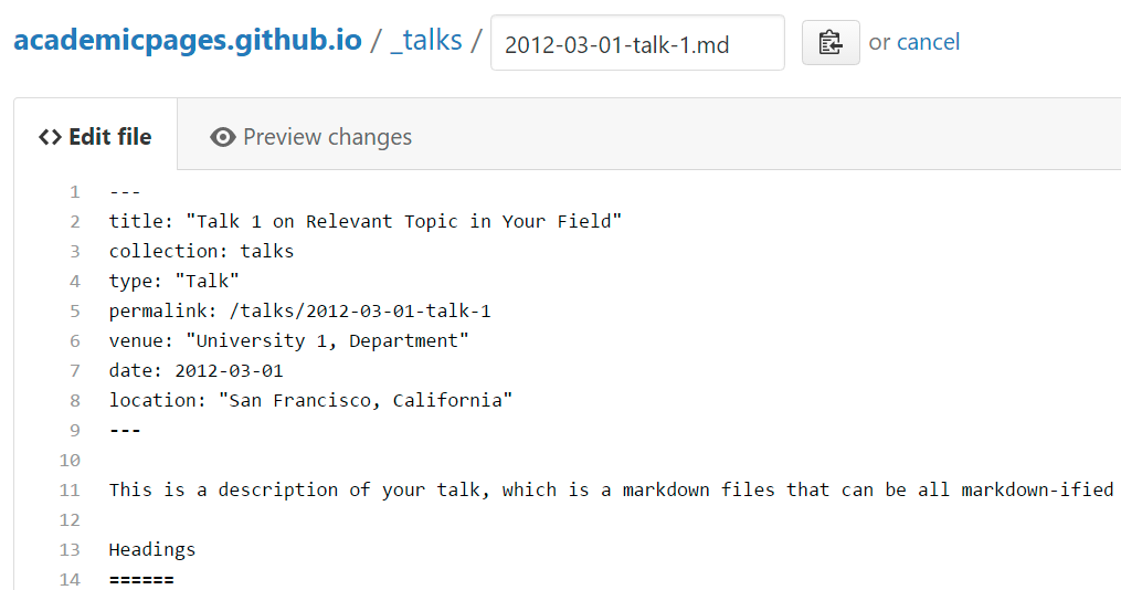 Academic Pages is a ready-to-fork GitHub Pages template for academic ...